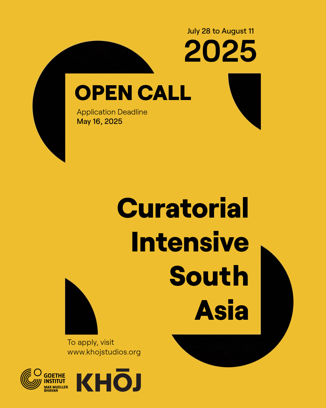 Open Call Curatorial Intensive South Asia 2025 - Khoj